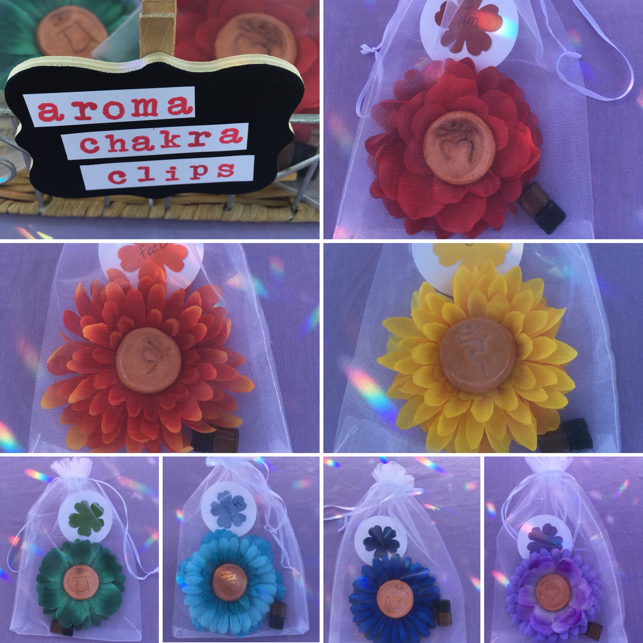 Aroma Chakra Clips - Spiritual Twist
